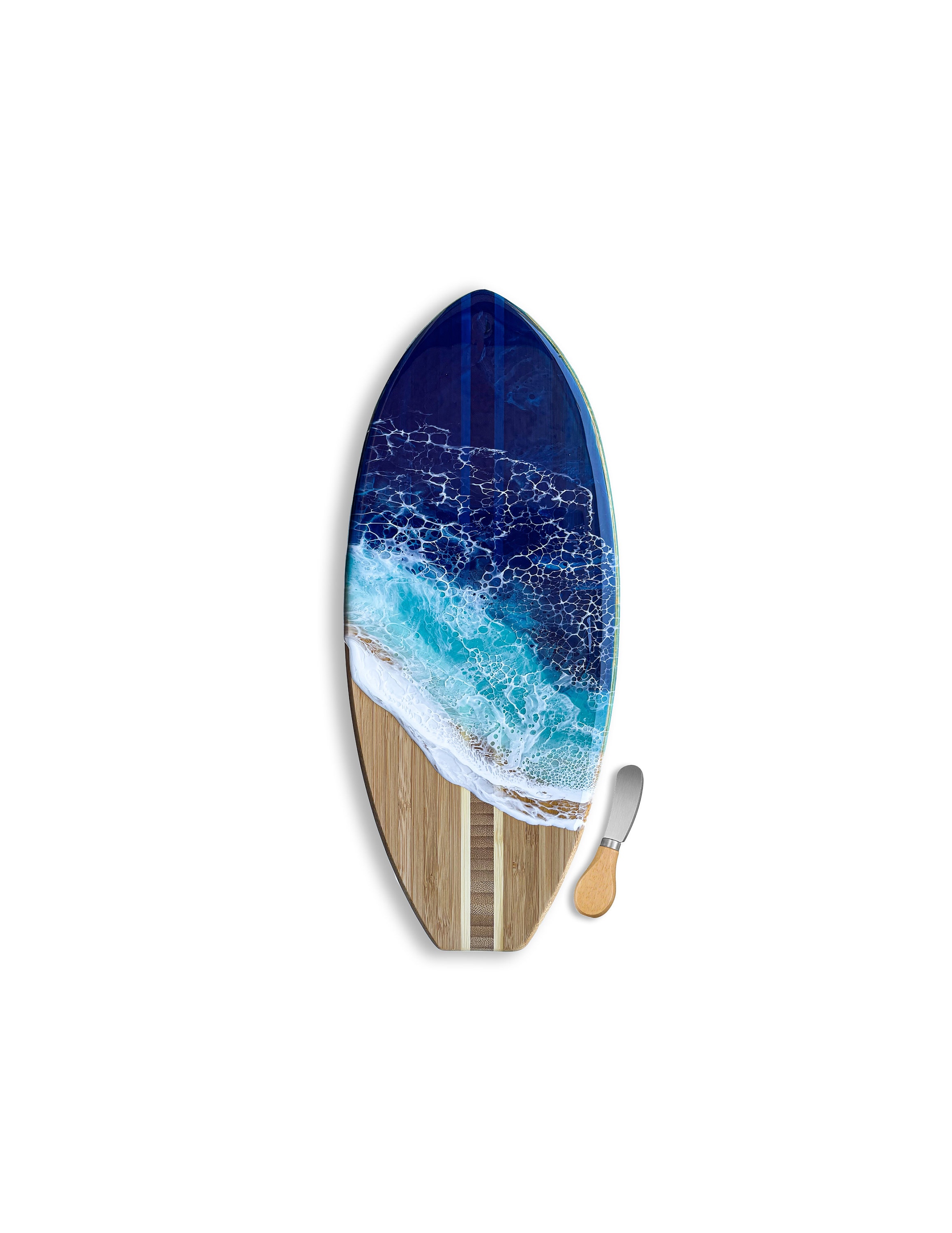Resin Wave Surfboard Cutting Board - Etsy