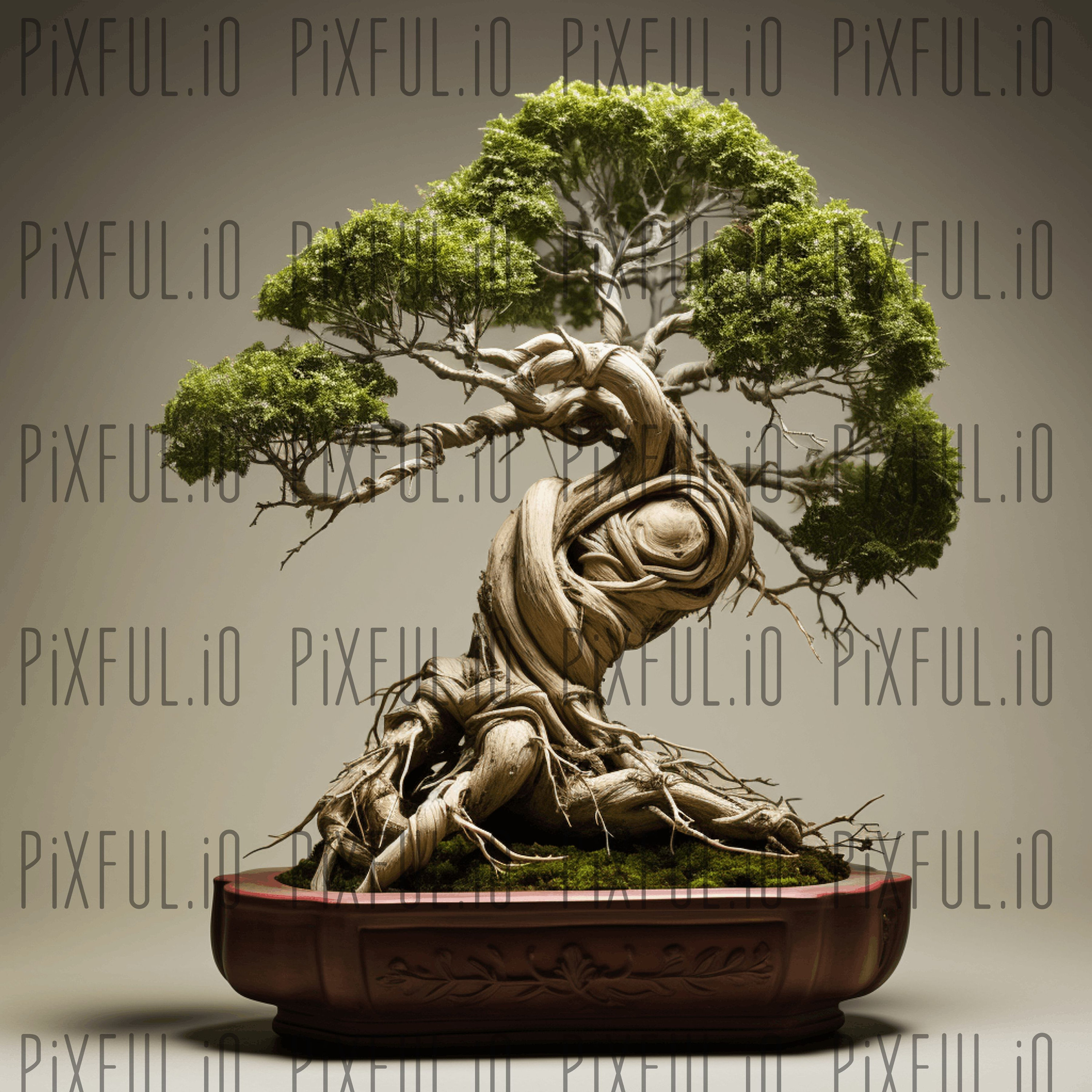 Digital Bonsai Art Paper Digital Patterns 24 Pack Clip Art - Etsy