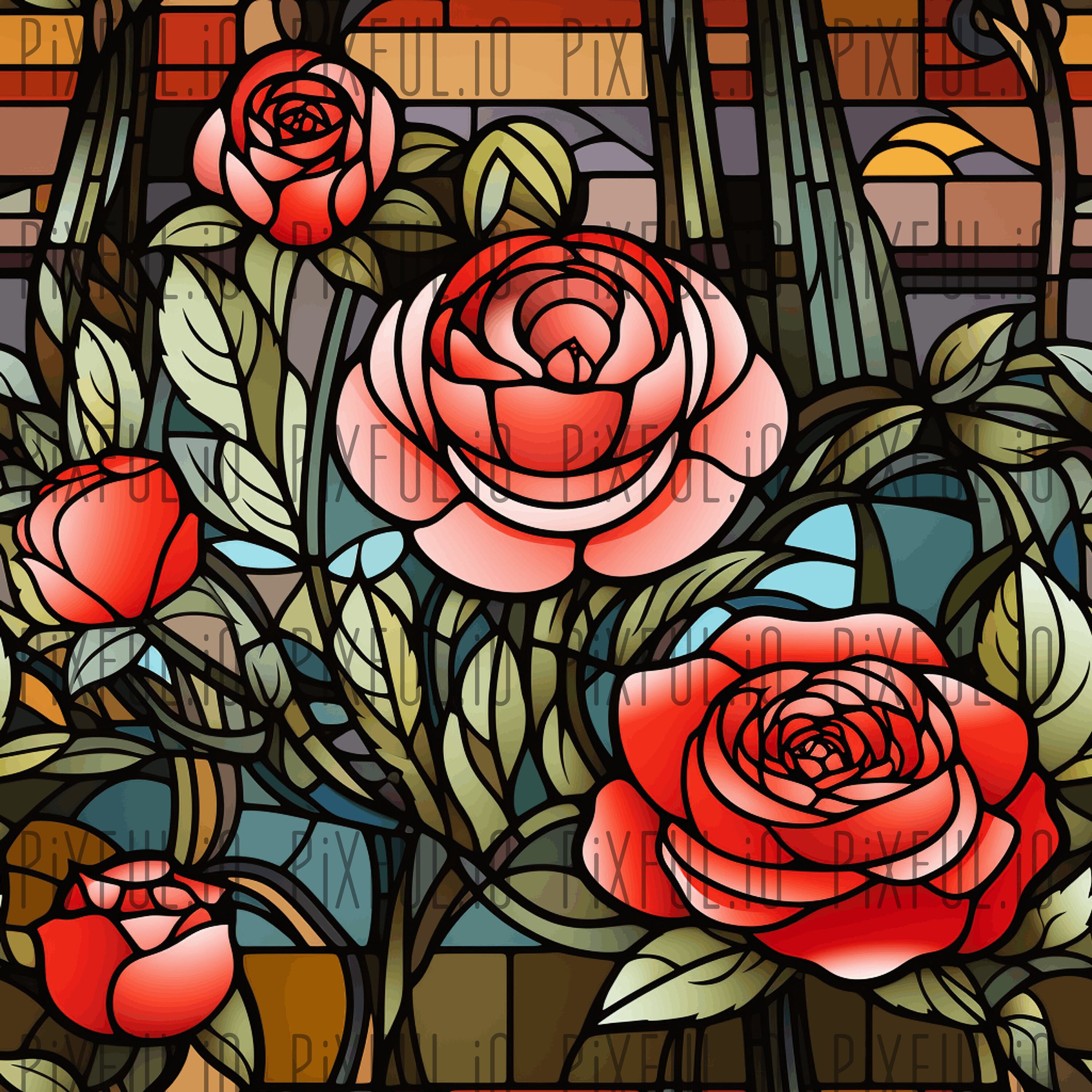 Seamless Mackintosh Pattern Patterns, Digital Paper 24 Pack, Junk ...