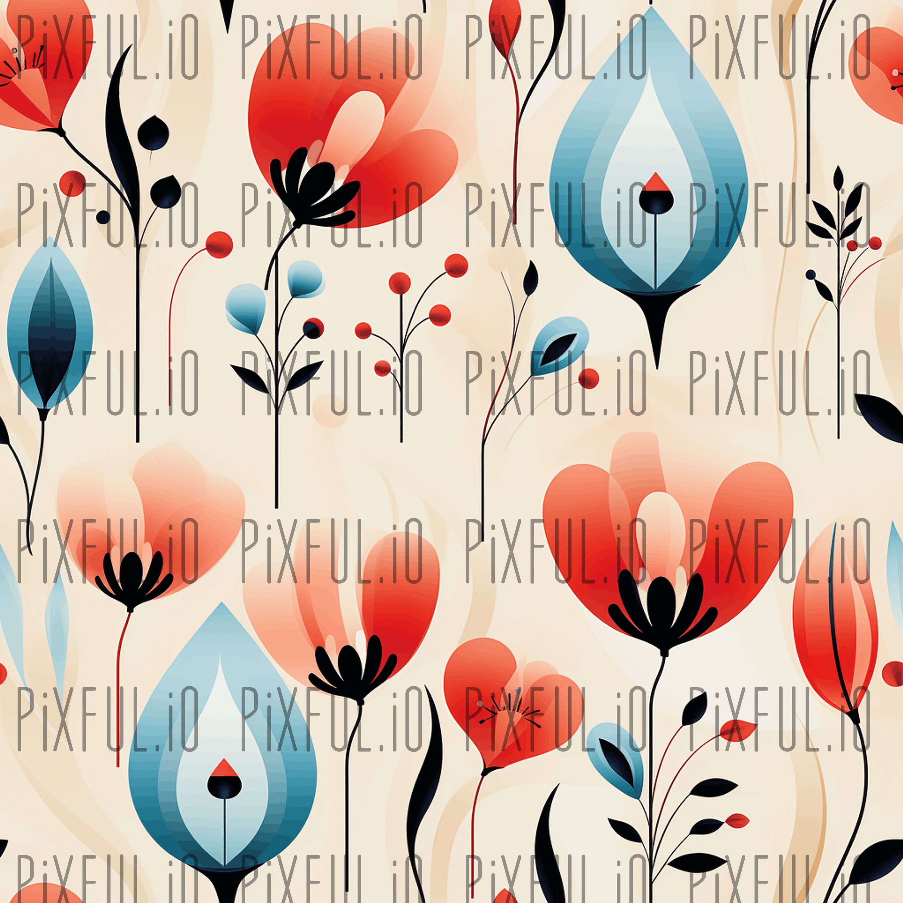 Seamless Mackintosh Pattern Patterns, Digital Paper 24 Pack, Junk ...