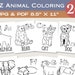 Animal Alphabet A-Z Coloring Pages, Pre-k Alphabet Coloring Pages ...