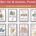 Boho Animal Pun Posters, Classroom Animal Wall Art, Kids Bedroom Art ...