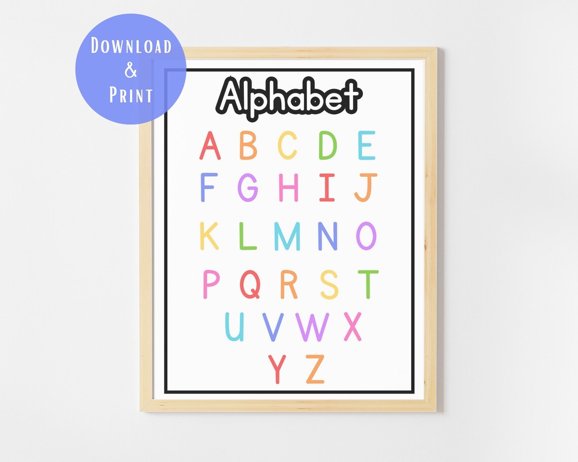 Rainbow Classroom Decor: Educational Posters Bundle (digital Download ...