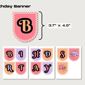 Retro Birthday Bundle, Editable Classroom Birthdays Display, Printable ...