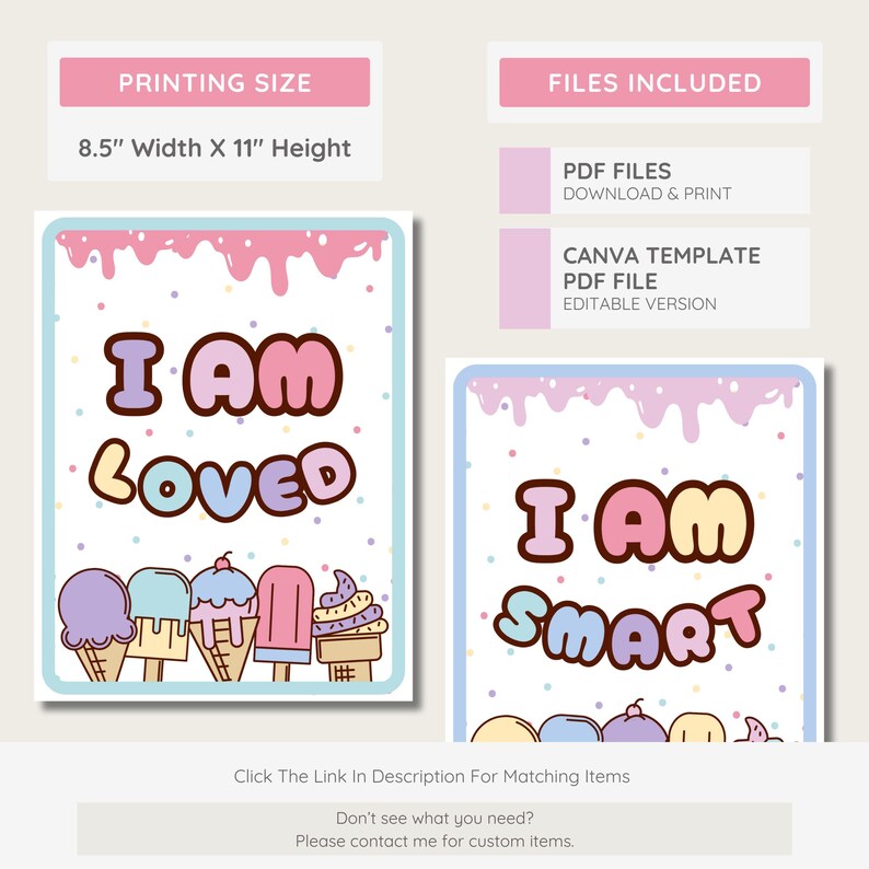 Classroom Affirmation Station: Pastel Posters & Labels (canva Template ...