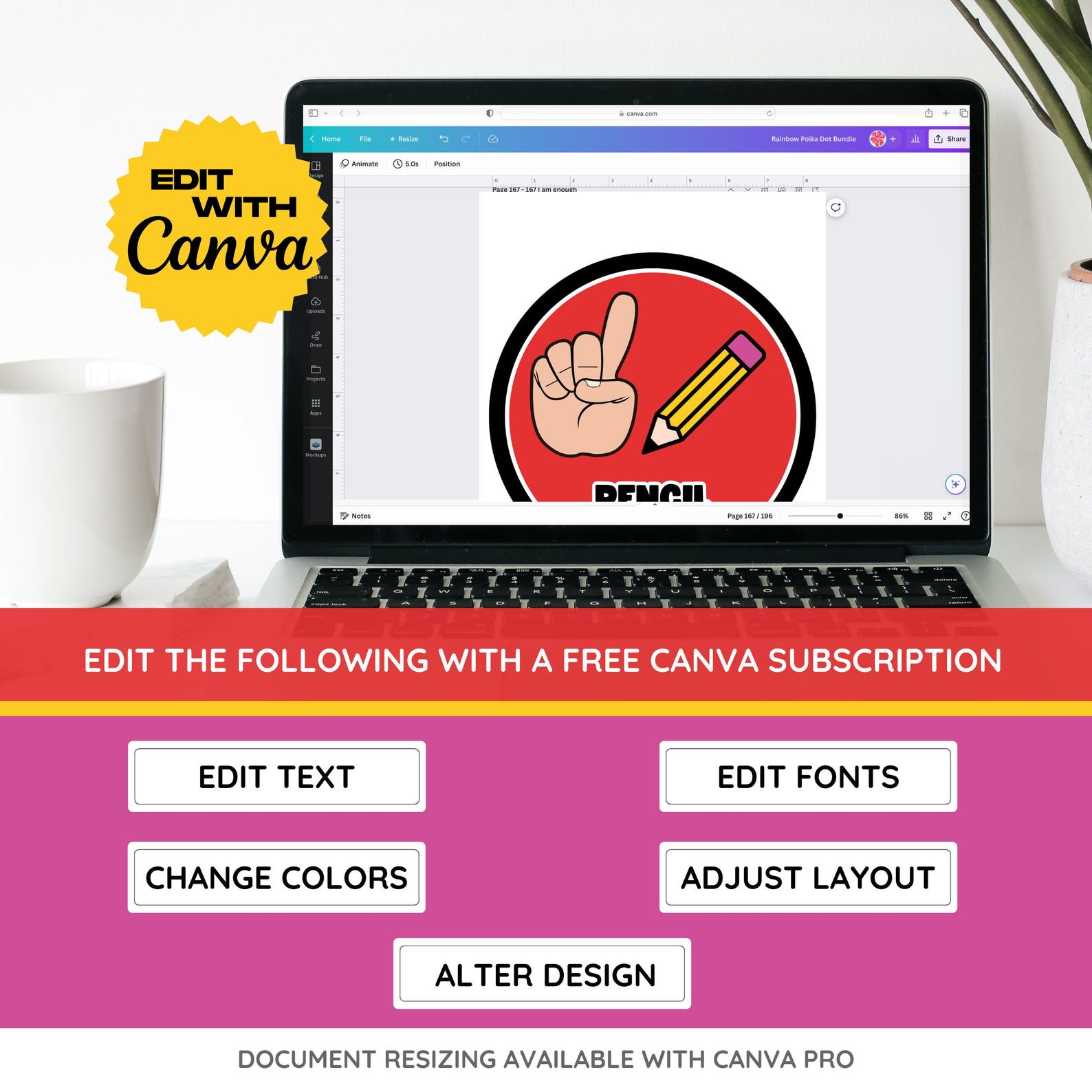 Rainbow Hand Signal Posters: Classroom Decor (canva Template) - Etsy