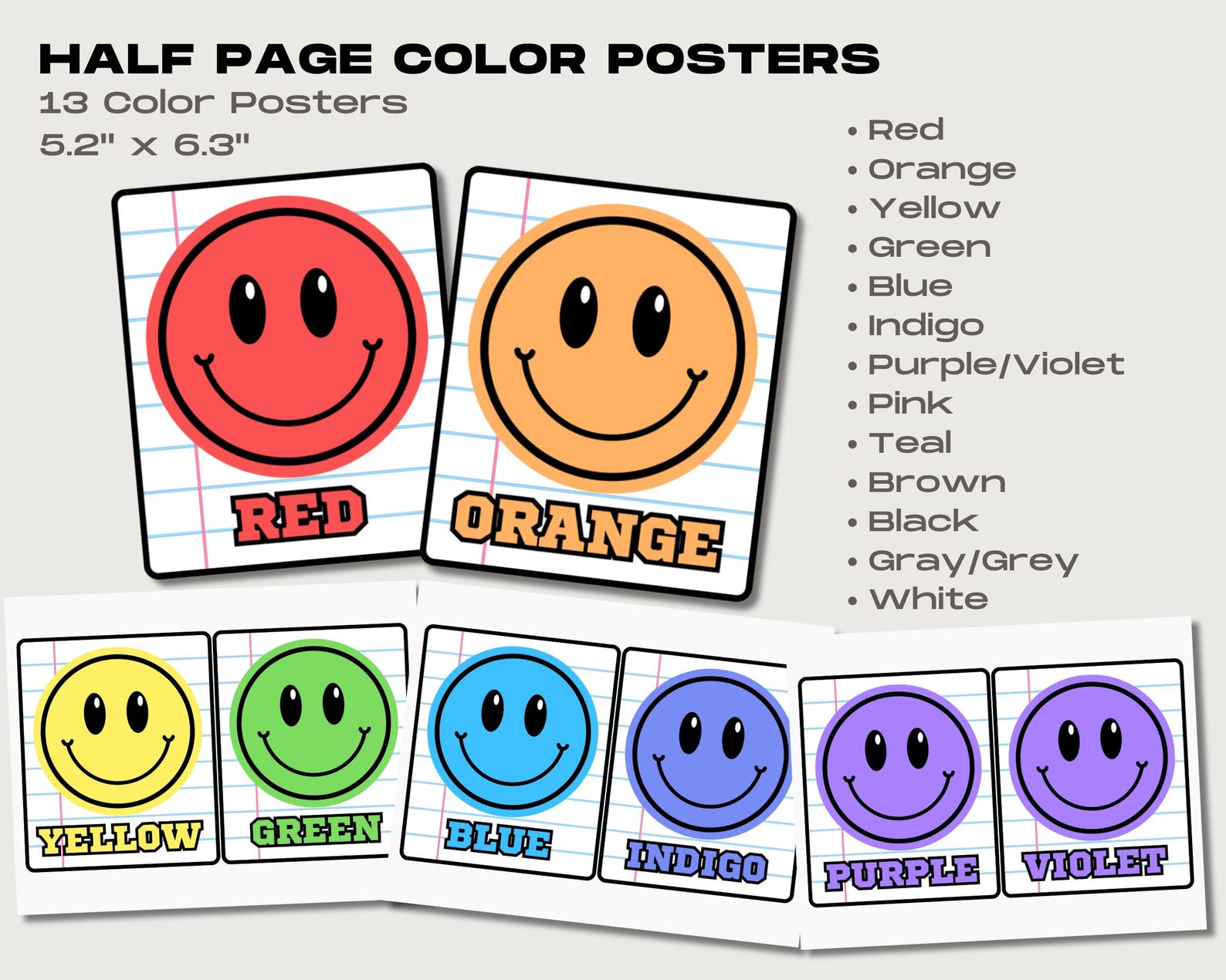 Editable Pastel Color Posters, Printable Classroom Color Posters ...