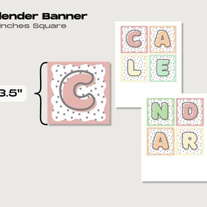 Calming Modern Classroom Calendar Bundle, Printable & Editable Calendar ...
