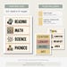 Calm Daisy Class Schedule Kit: Printable Classroom Decor (canva ...