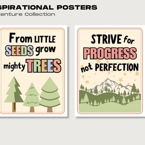 Classroom Inspirational Posters, Printable & Editable Growth Mindset ...