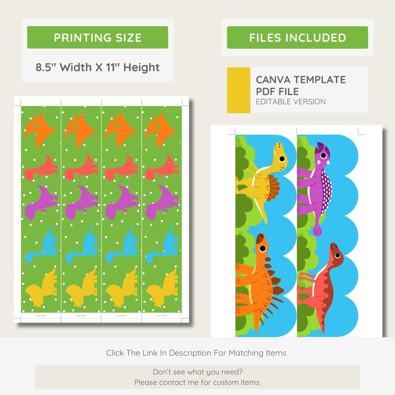 Dinosaur Bulletin Borders, Printable Editable Classroom Display Borders ...