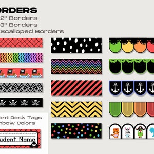 Pirate Animals Classroom Decor, Editable Teacher Posters, Bulletin ...