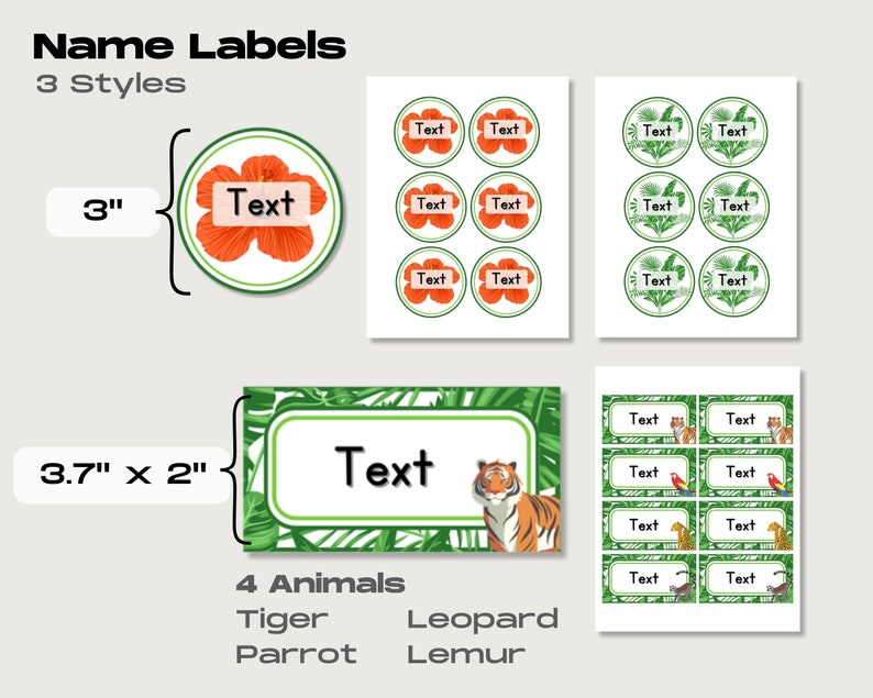 Jungle Welcome Bundle, Welcome Banner & Labels, Editable Teacher ...