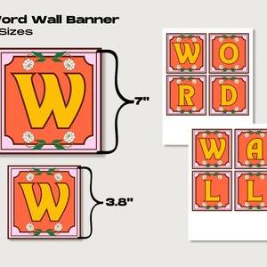 Word Wall Display, Printable & Editable Word Wall Bulletin Board, Sight ...
