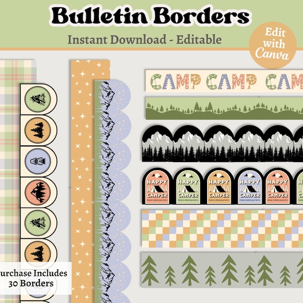 Camping Bulletin Board - Etsy
