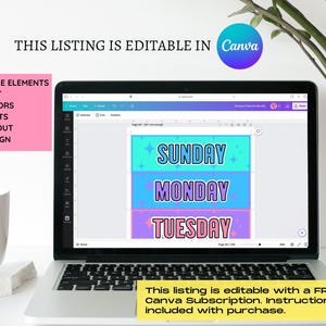 Editable Pastel Flip Calendar, Printable Classroom Hanging Calendar ...