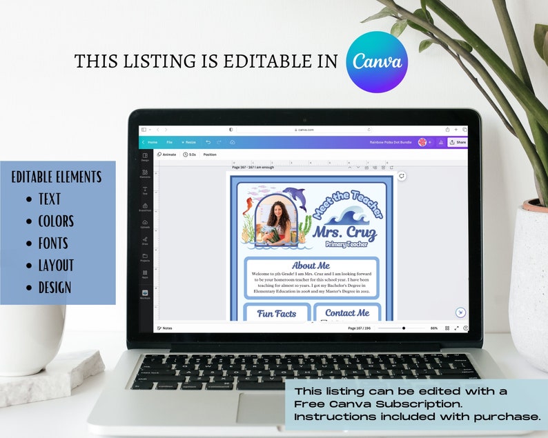 Ocean Theme Meet the Teacher and Classroom Newsletter, Printable ...