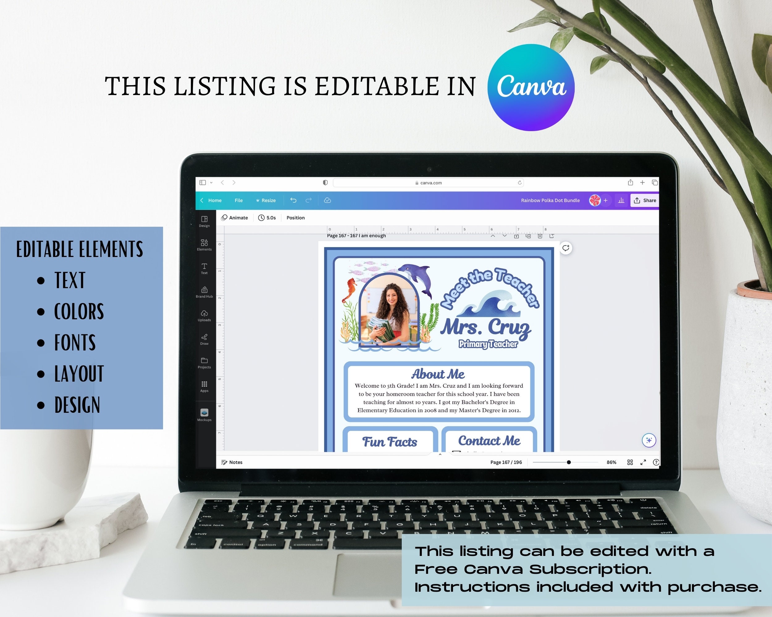 Ocean Theme Meet the Teacher and Classroom Newsletter, Printable ...