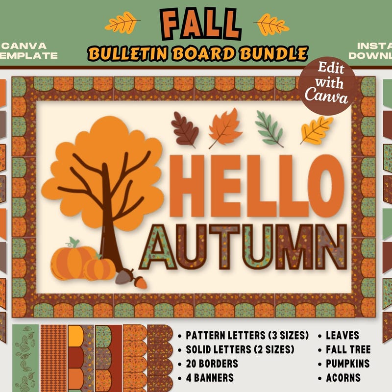 Fall Bulletin Board - Etsy