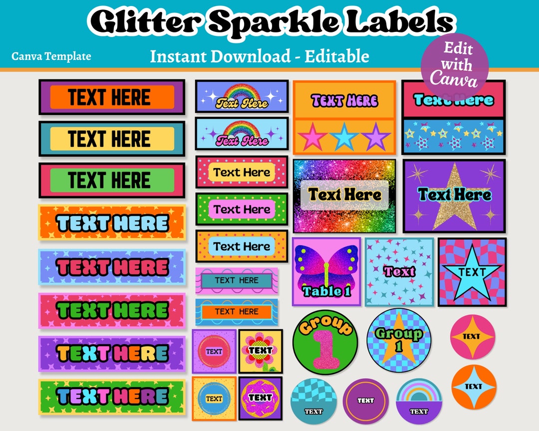 Classroom Storage Labels, Printable & Editable Labels, Classroom ...