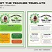 Jungle Meet the Teacher Printable, Editable Teacher Introduction ...