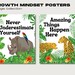 Jungle Growth Mindset Posters, Printable Kids Motivational Poster ...