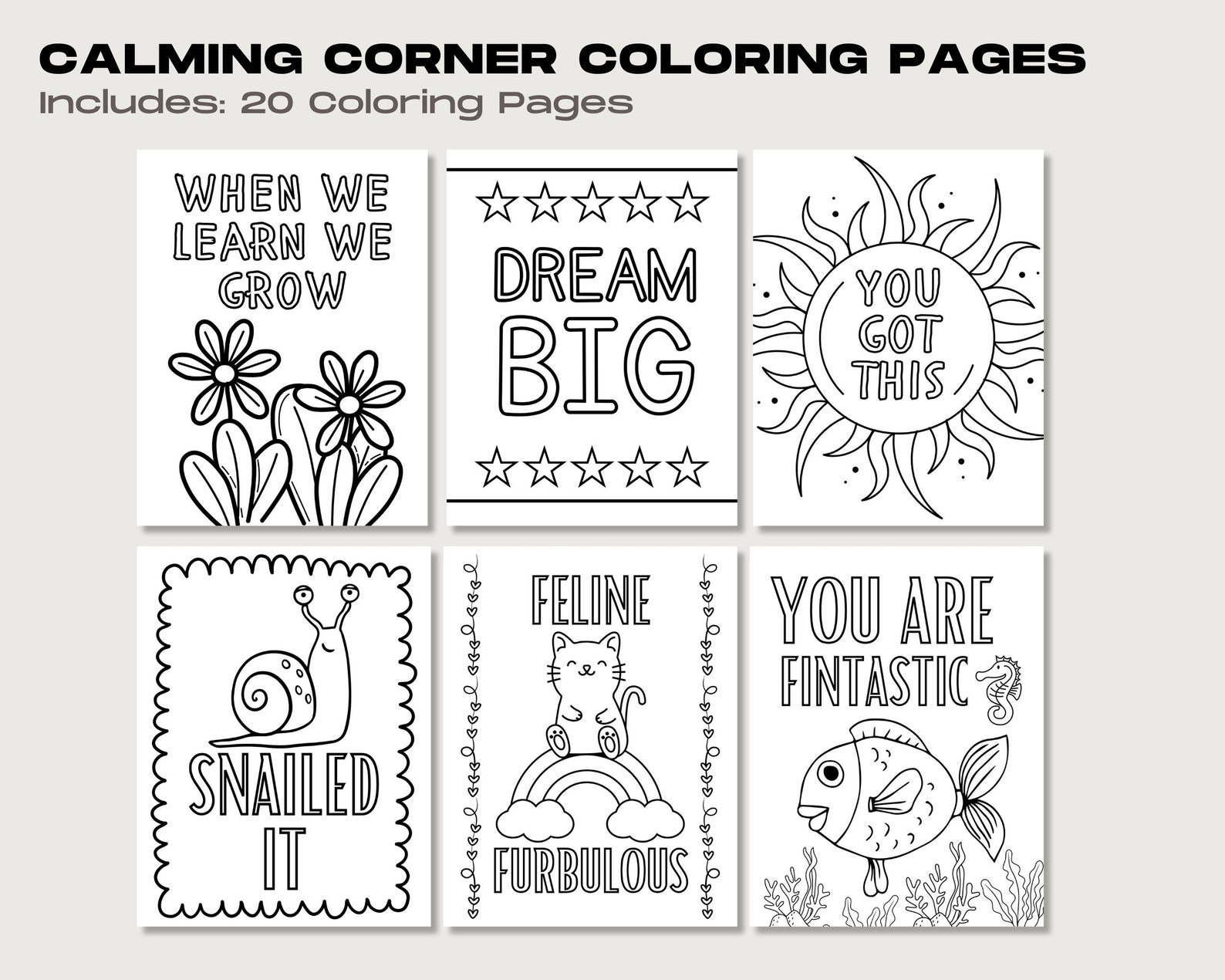 Bright Rainbow Calming Corner Printable Posters, Editable Teacher ...