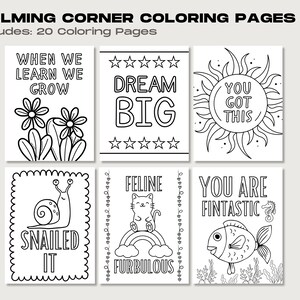 Bright Rainbow Calming Corner Printable Posters, Editable Teacher ...
