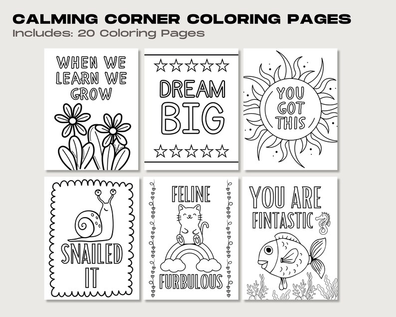Bright Rainbow Calming Corner Printable Posters, Editable Teacher ...