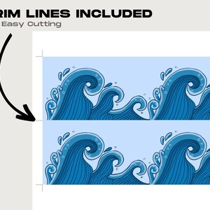 Ocean Theme Bulletin Borders: Editable Classroom Decor (canva Template ...