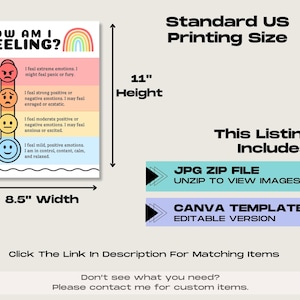 Rainbow Calming Corner Posters, Printable & Editable Breathing ...