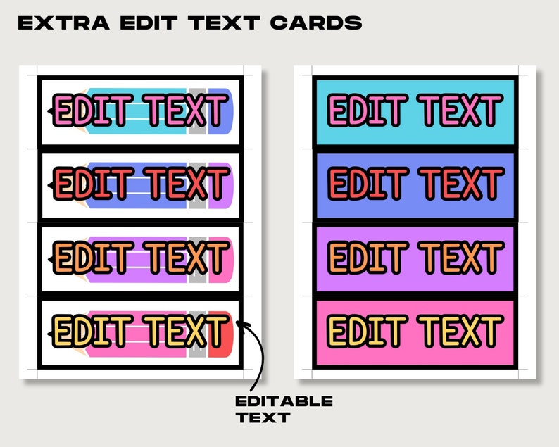 Bright Rainbow Class Schedule, Editable Classroom Schedule Display ...
