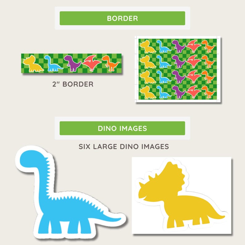 Dinosaur Classroom Bulletin Board Display Kit, Teacher Door Welcome ...