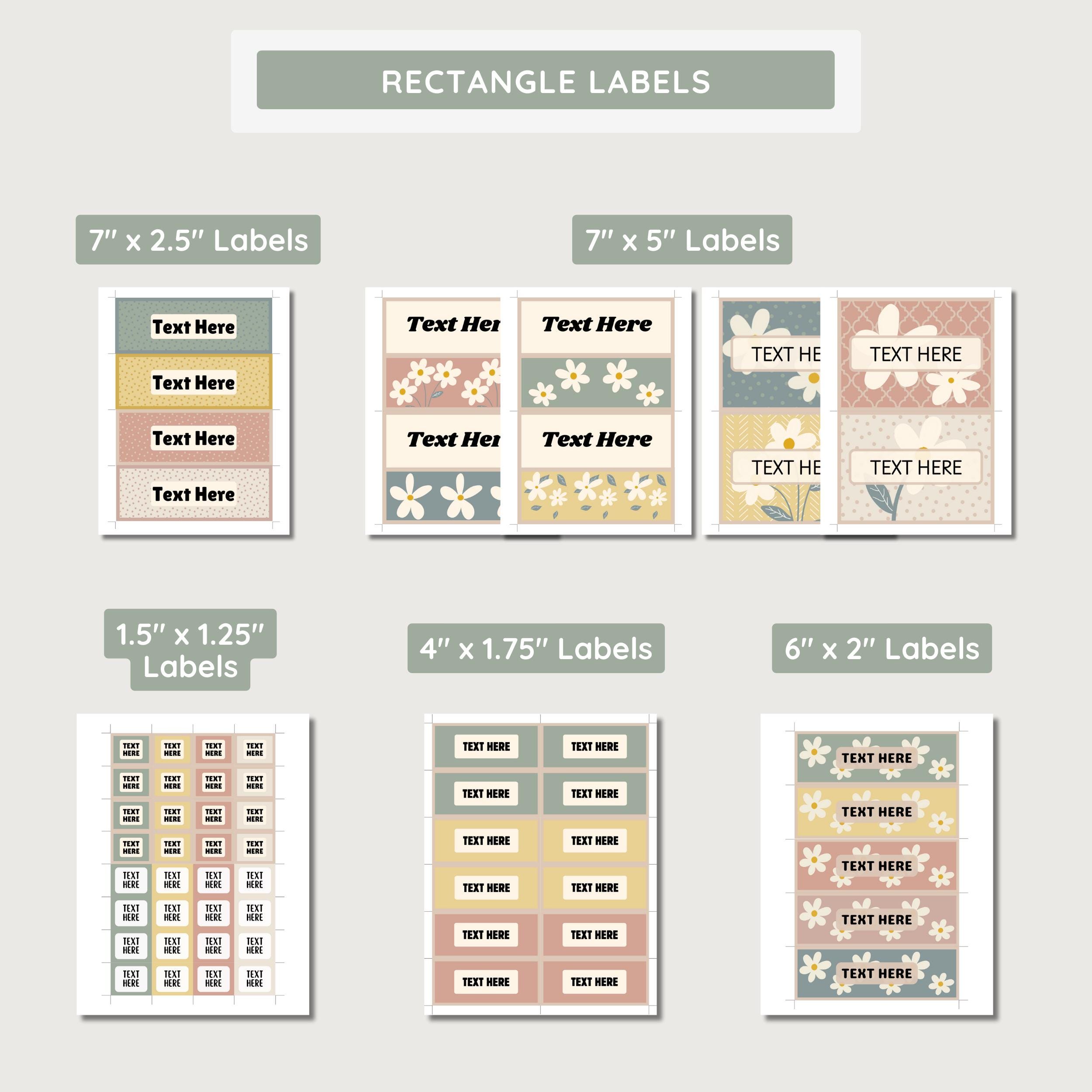 Boho Daisy Classroom Storage Labels: Editable Teacher Template (PDF ...