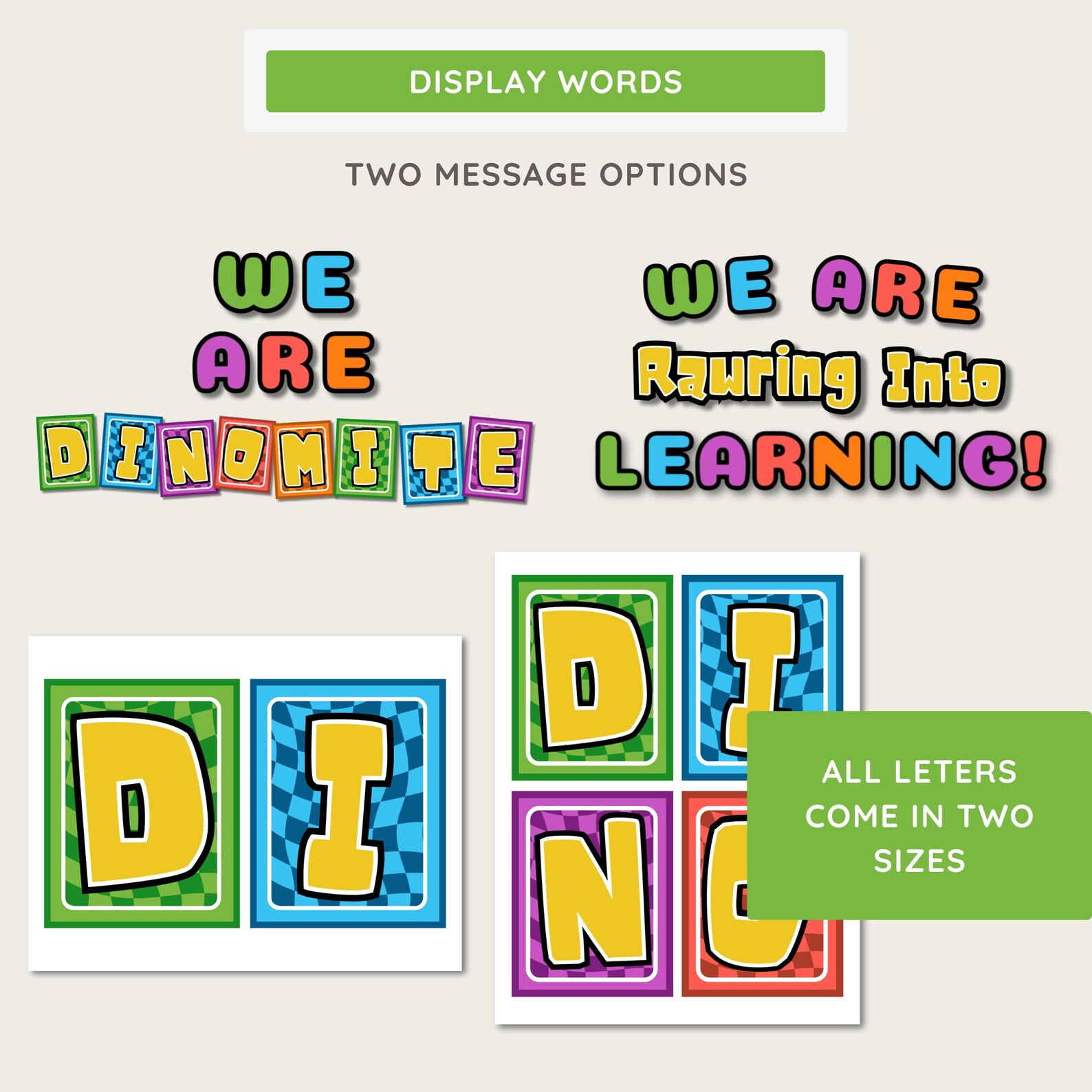 Dinosaur Classroom Bulletin Board Kit: Editable Dino Decor (canva ...