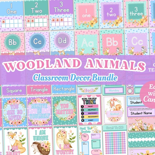 Woodland Classroom - Etsy