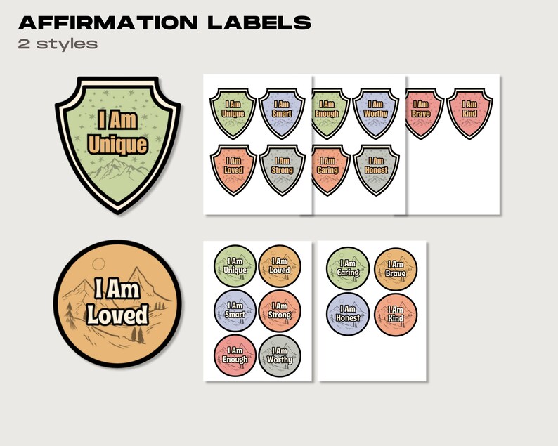 Affirmation Station, Printable & Editable Affirmation Posters and ...