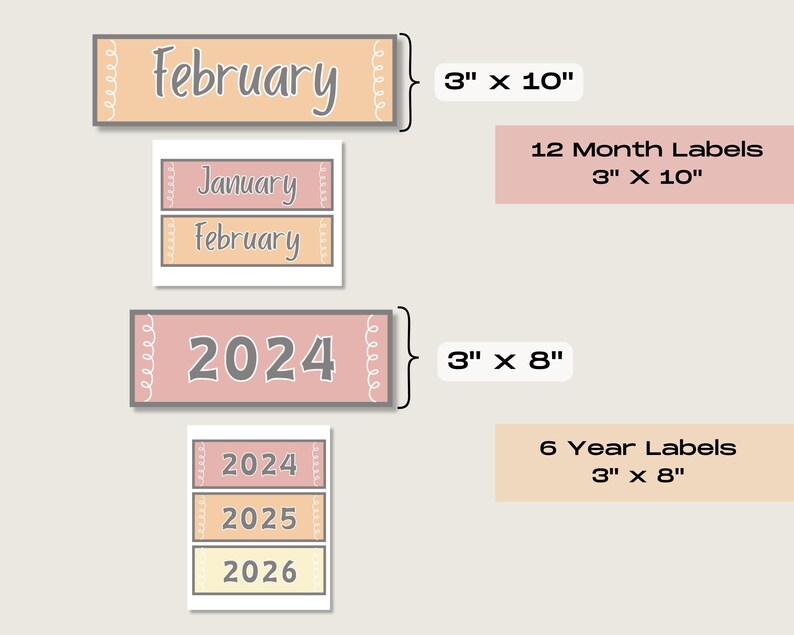 Calming Modern Classroom Calendar Bundle, Printable & Editable Calendar ...