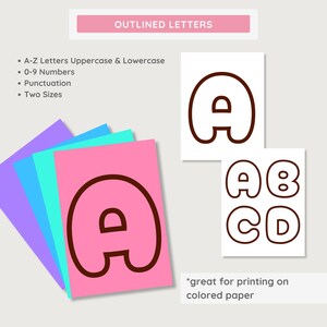 Pastel Bulletin Board Letters, Printable & Editable Display Letters ...