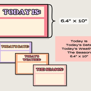 Retro Calendar Bundle, Editable Complete Calendar, Weather Station ...