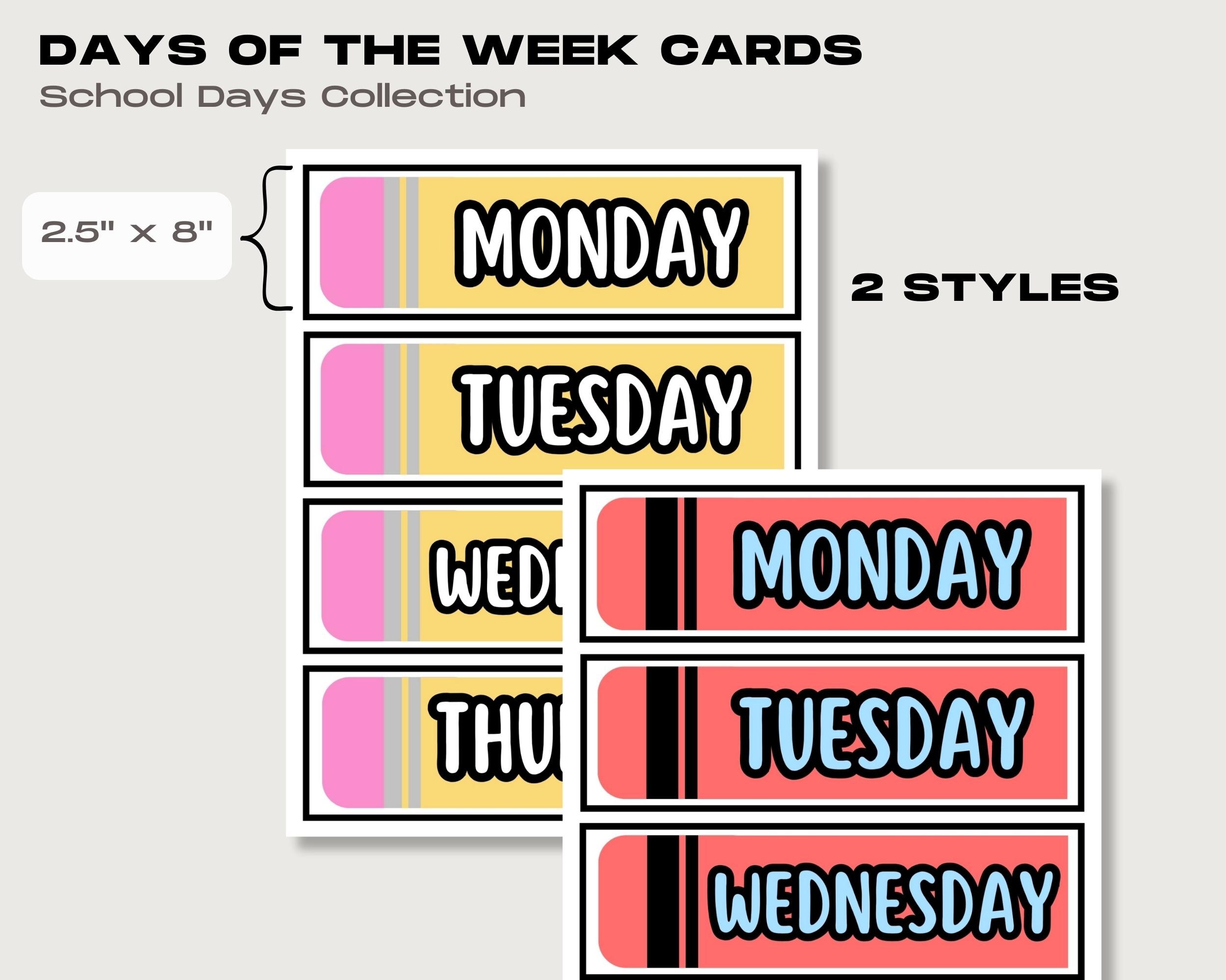 Pencil Flip Calendar, Crayon Calendar, Printable Editable Classroom ...