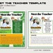Jungle Meet the Teacher Printable, Editable Teacher Introduction ...