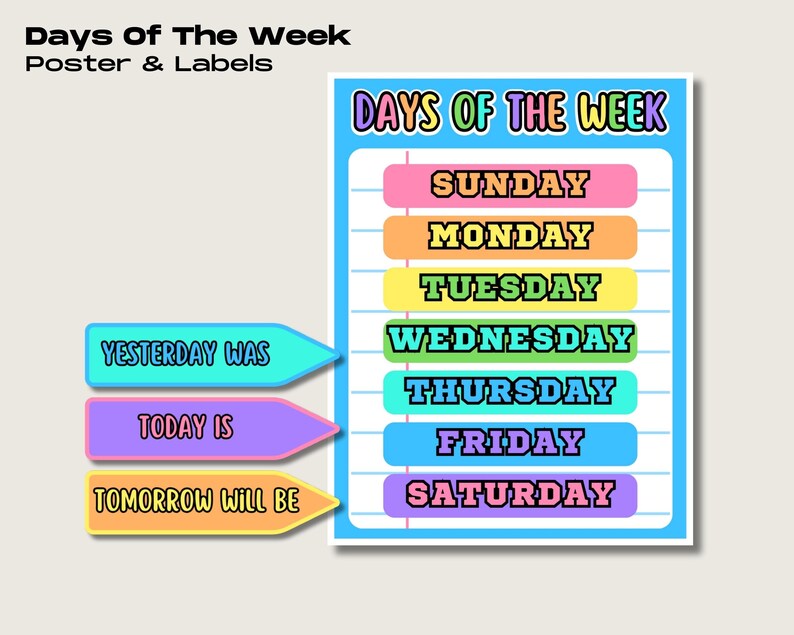 Editable Pastel Calendar Bundle, Printable Classroom Wall Calendar ...