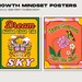 Groovy Growth Mindset Posters, Printable & Editable Inspirational ...