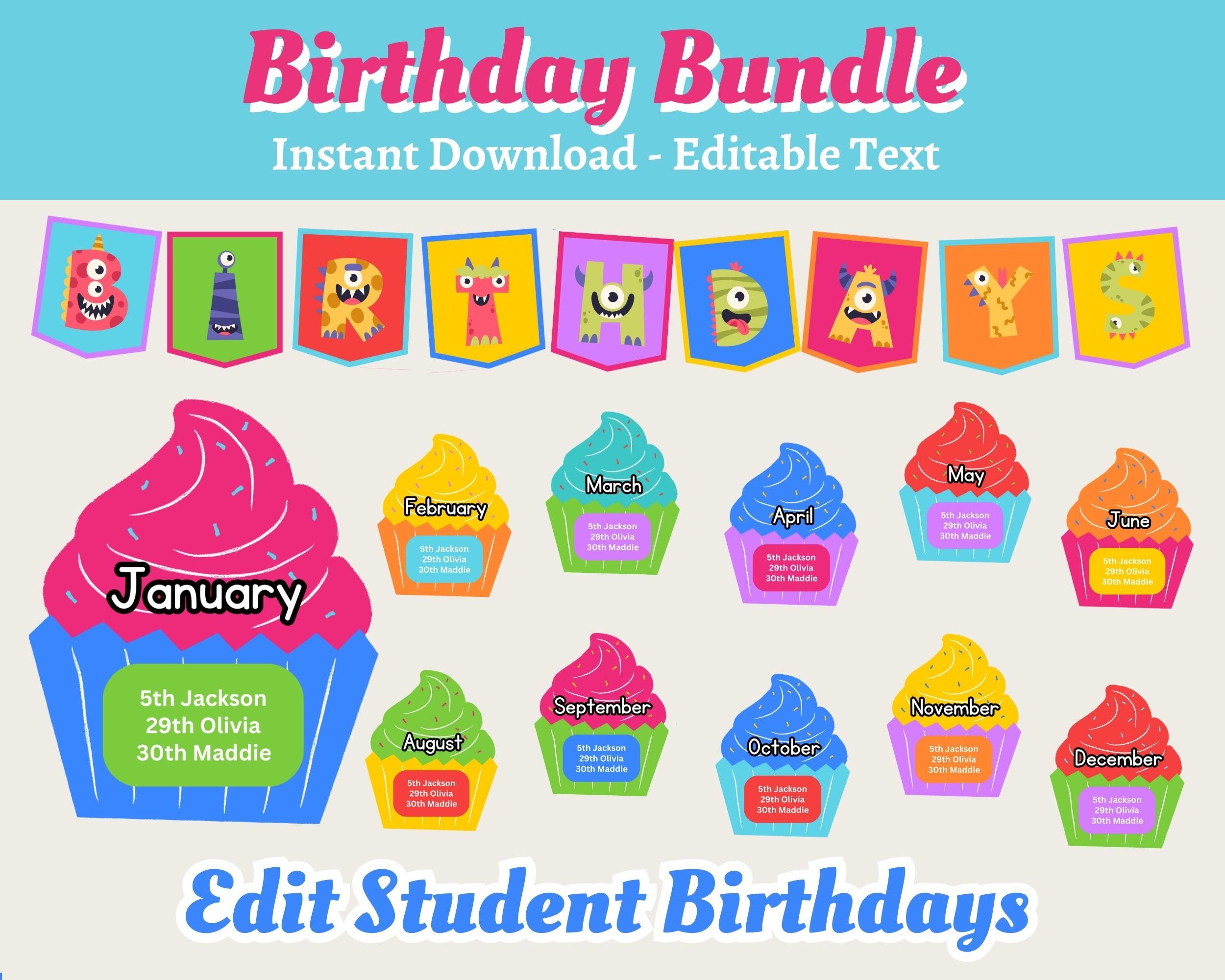 Rainbow Polka Dot Classroom Decor Bundle, Editable Classroom Bundle ...