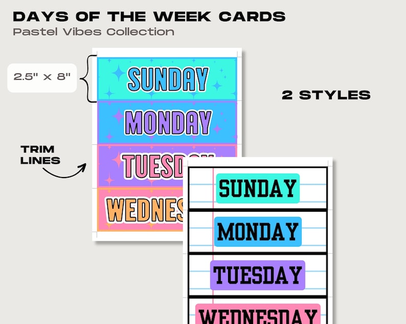 Editable Pastel Flip Calendar, Printable Classroom Hanging Calendar ...