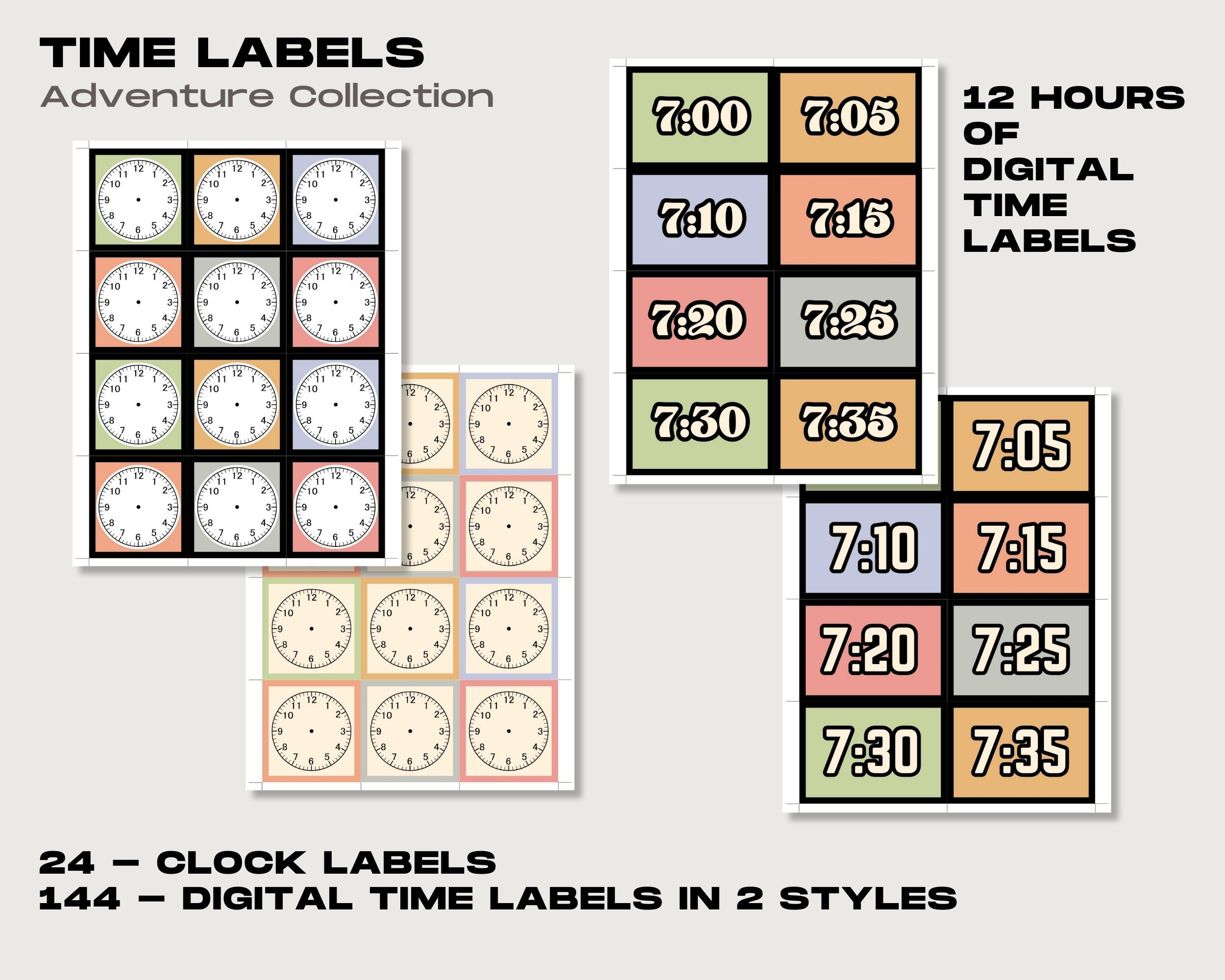 Adventure Classroom Schedule Display: Editable Printable (canva ...