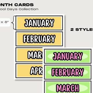 Pencil & Crayon Flip Calendar: Rainbow Classroom Decor (canva Template ...