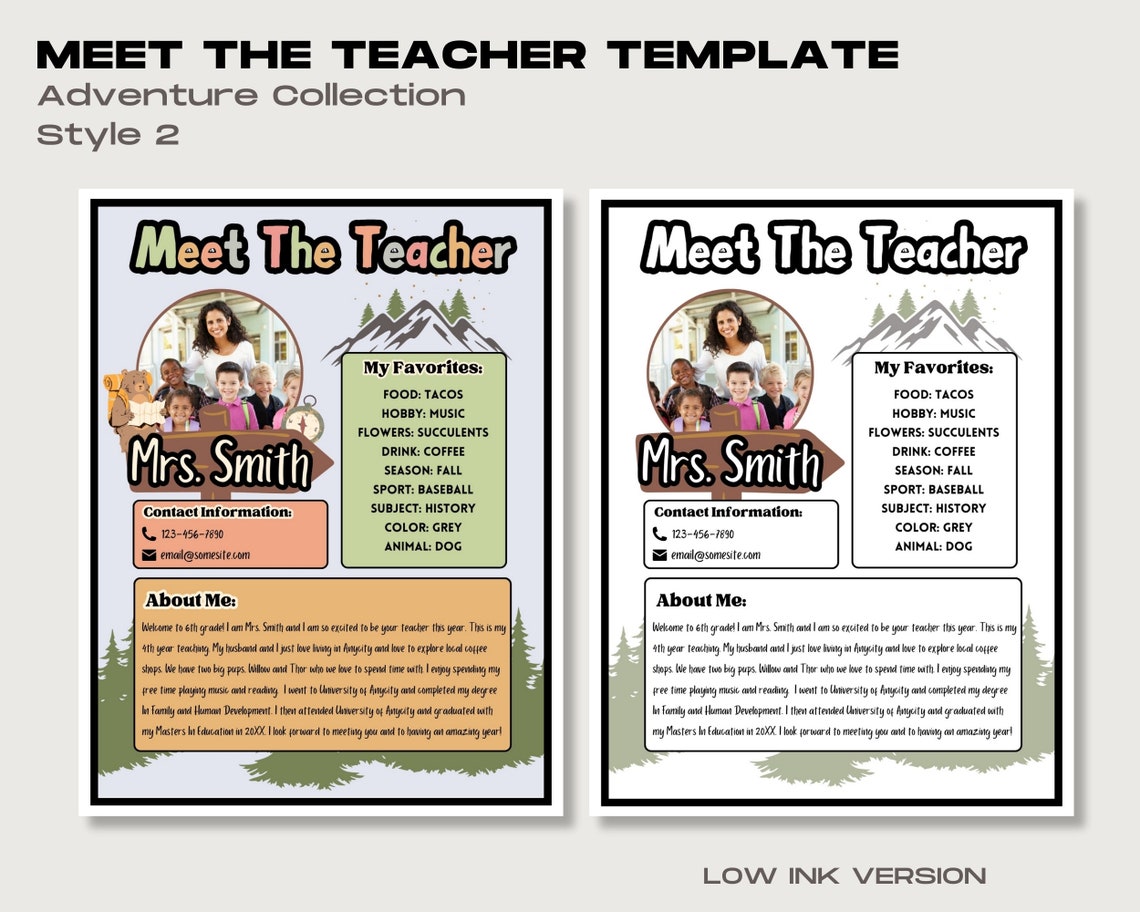 Printable & Editable Meet the Teacher Letter, Back to School Letter ...