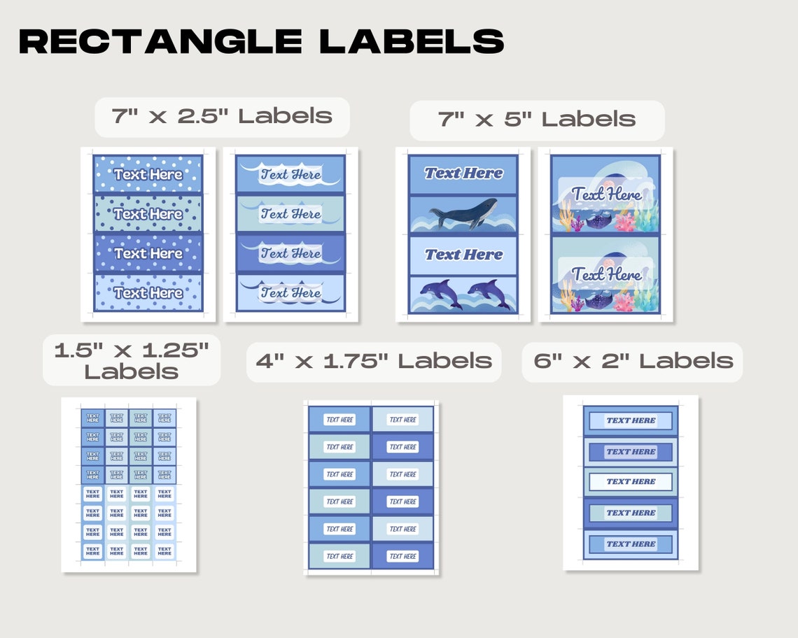 Ocean Theme Classroom Storage Labels, Printable & Editable Teacher ...